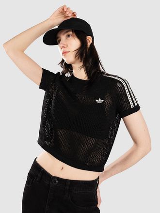adidas Originals Crochet T-Shirt noir