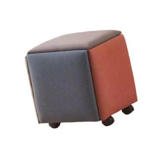 Generic 5-in-1-Make-up-Hocker mit Rollen, Stapelhocker-Set for den Eingangsbereich, for Wohnzimmer, Schlafzimmer, B&uuml;ro, Balkon, Spielzimmer, kleine R&auml;ume(Colo