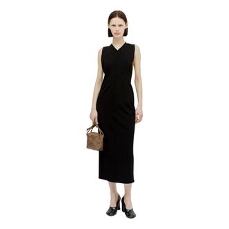 Khaite Femme, Robes, Noir, Taille: 40 FR Robe Moulante &agrave; Col en V et Dos Nu