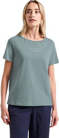 Street One Damen 3227732 T-Shirt mit Print, Arona Blue, 42
