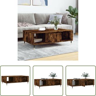 vidaXL Wohnzimmertisch - Couchtisch R&auml;uchereiche 104x60x35 cm Holzwerkstoff