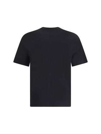 Maison Kitsun&eacute; Mens Fox Head Regular T-Shirt Black Cotton T-Shirts And Polos
