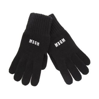 Msgm Logo Handschuhe - - Accessories - Damen - Schwarzk - ONE SIZE