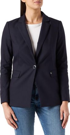 Comma Damen Langarm Blazer, 5976 Navy, 44
