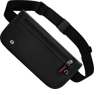 Generic G&uuml;rteltasche f&uuml;r Damen und Herren, Crossbody-Bauchtasche, wasserabweisend, Sport-H&uuml;fttasche, G&uuml;rteltasche f&uuml;r Reisen, Wandern, Laufen, Schwarz-1, Bauc