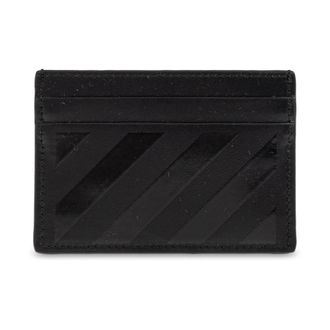 Off-white Homme, Accessoires, Noir, Taille: ONE Size Porte-cartes en cuir