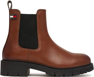 Tommy Jeans Klassische Stiefeletten Tjw Cleated Chelsea Boots EN0EN03105 Braun