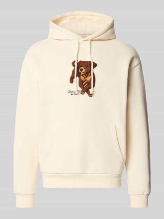 Review Relaxed Fit Hoodie aus Baumwoll-Mix mit Hunde-Patch