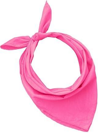 JOPHY & CO. Lot de 3, 5, 10 bandanas 100% coton pour femme, homme, enfant, couleur unie et/ou motif paisley, cod.A644, Fuchsia, Couleur Unique, Set 1 pz