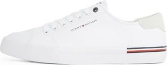 Tommy Hilfiger Herren Vulcanized Sneaker Core Corporate Canvas Low Top, Wei&szlig; (White), 44