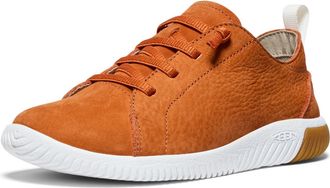 Keen Unisex-Child KNX Lace Sneakers, Gold Flame/Star White, 32/33