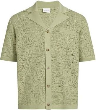 Dr&ocirc;le de Monsieur Chemise ajour&eacute;e en coton