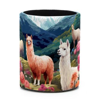 Generic Stifthalter mit Alpaka-Muster, rund, lustiges und funktionales Schreibtischzubeh&ouml;r