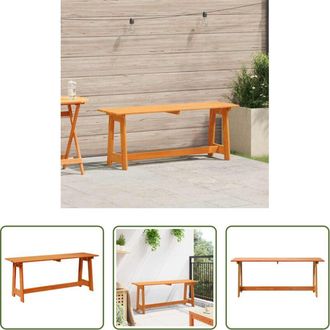 vidaXL Au&szlig;enbank - Bank Outdoor Braun 119 x 47 x 35 cm Massives Kiefernholz