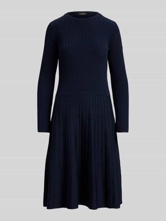 Lauren Ralph Lauren Strickkleid mit plissiertem Rocksaum