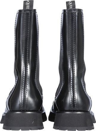 Alexander McQueen Studded Leather Boot - Black