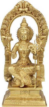 Exotic India G&ouml;ttin rajarajeshwari Tripura Sundari Statue, 3,5 x 5 x 25,4 cm