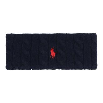 Polo Ralph Lauren Cable-Knit Woll-Kaschmir-Stirnband - - Accessories - Damen - Blau - ONE SIZE