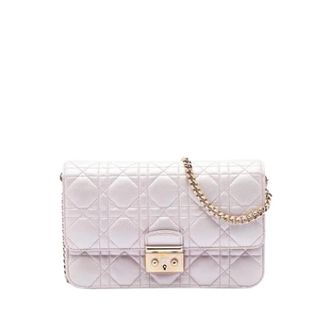 Dior Pre-owned Quilted Lambskin Crossbody Bag - - Pre-owned - Damen - Rosa - ONE SIZE