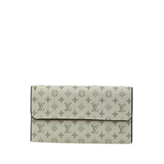 Louis Vuitton Portefeuille en Toile Pre-owned - Femme - Pre-owned - Vert - Taille: ONE Size