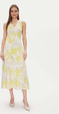 Calvin Klein Sommerkleid Print Abstract Ecovero Vn Dress LV044B059G Gelb Regular Fit