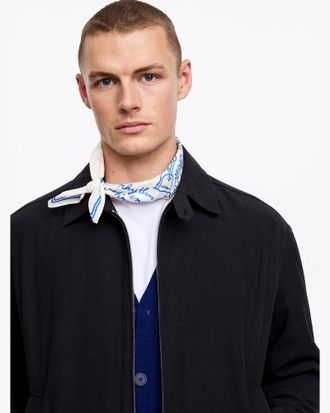 Arket CAF&Eacute; Bandana Mit Print -Blau