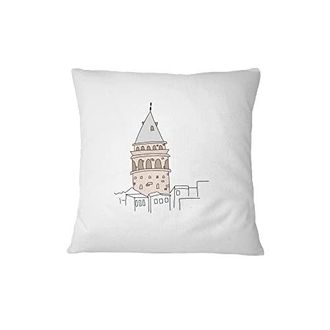 Questo Casa Dekorativ Kissenh&uuml;lle, Kissenbezug, Zierkissenbezug, Wohnkultur, F&uuml;r Sofa, Kaffeestube, Gr&ouml;&szlig;e: 45X45 cm - Entworfen und hergestellt in der T&uuml;rkiye