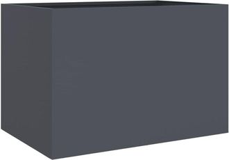vidaXL Vidaxl - Jardini&egrave;re en acier lamin&eacute; &agrave; froid 62x47x46 cm - Couleur anthracite - Pour balcons et patios - Assemblage requis