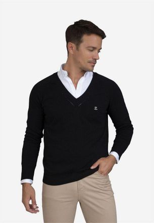 Sir Raymond Tailor Strickpullover Arma (1-tlg) mit klassischem V-Ausschnitt