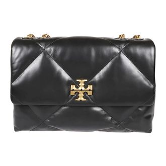 Tory Burch Femme, Sacs, Noir, Taille: ONE Size Sac en cuir matelassé taupe
