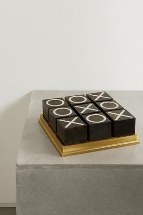 L'OBJET Jeu De Tic-tac-toe En Résine, Coquillage Et Cuivre Deco - Marron