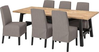IKEA SKOGSTA / BERGMUND Tisch und 6 Stühle