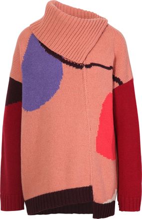 Ivko Rollkragenpullover, Farbblockierung