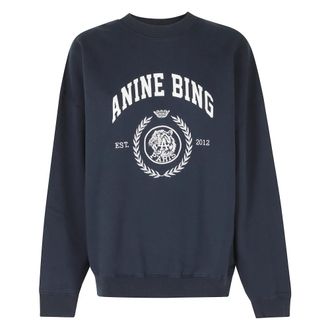 Anine Bing Miles Sweatshirt Collegiate - - Sweatshirts & Hoodies - Damen - Blau - S