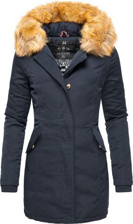 Marikoo Damen Winter Kurzmantel Karmaa Navy Gr. XS