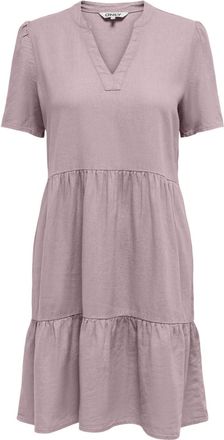 Only ONLTIRI-Caro S/S V-Neck LIN Dress CC PNT