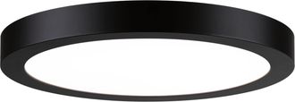 Paulmann 71025 LED Panel Abia 300mm rund Tageslichtweiß Schwarz Lichtpanel Kunststoff Deckenpanel 4000 K