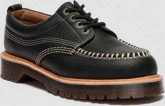 Dr. Martens Lowell Wild Grain Leder Moc Toe Schuhe in Schwarz, Gr&ouml;&szlig;e: 36