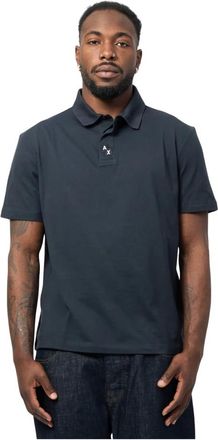 A|X Armani Exchange Homme, Tops, Bleu, Taille: XL Polo Bleu Coupe R&eacute;guli&egrave;re
