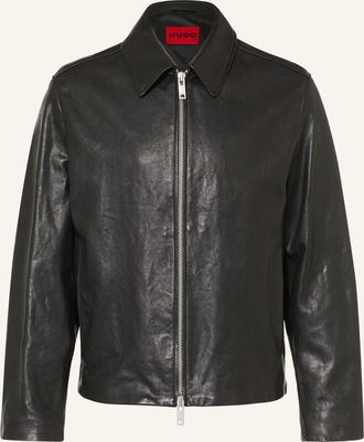 HUGO BOSS Hugo Lederjacke Liro schwarz