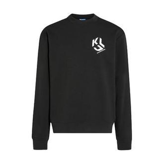 Karl Lagerfeld Mens, Monogram Sweat, Regular Fit, Noir, XL Homme