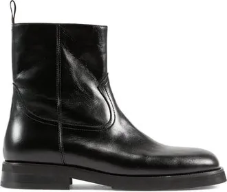 Saison 1865 Bottines zipp&eacute;es en cuir lisse