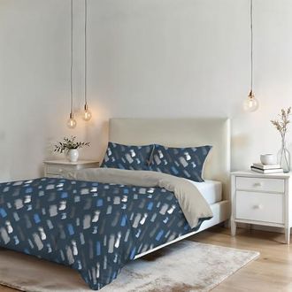 Italian Bed Linen Fantasy Bettw&auml;sche-Set aus Mikrofaser, Kreide, f&uuml;r Doppelbett