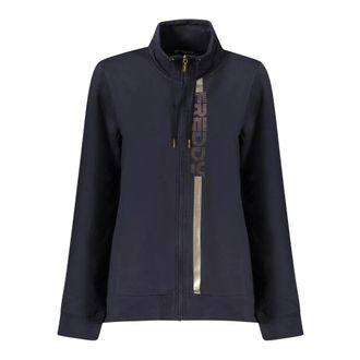 Freddy Lang&auml;rmeliges Sweatshirt mit Rei&szlig;verschluss - - Sport - Damen - Mehrfarbig - L