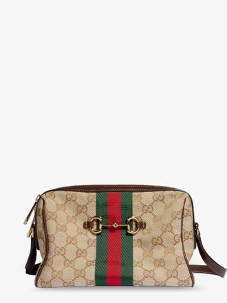 Gucci Camera bag GG fabric crossbody bag with metal Horsebit - GUCCI - gender_Woman