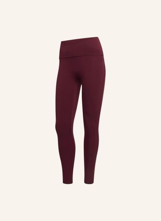 adidas 3-Streifen Studio All Me 7/8 X-Over Leggings rot
