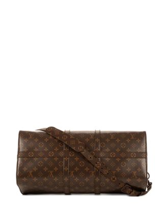 Louis Vuitton Nebula Keepall Bandouliere Reisetasche mit Monogramm 50cm - Braun