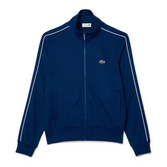 Lacoste Paris Pique Track Jacket Blau - - Sweatshirts & Hoodies - Herren - Blau - S