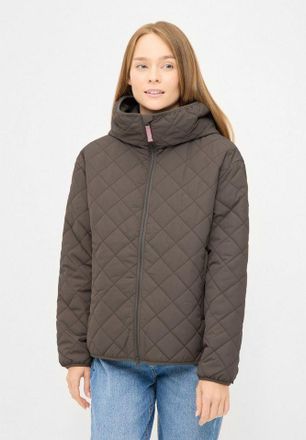 Derbe Steppjacke Quiltby Short Wasserabweisend, Kapuze, 2-Wege Reis&szlig;verschluss