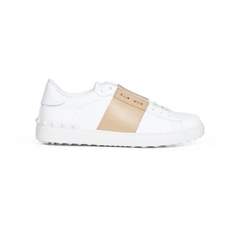 Valentino Garavani Kalbsleder Open Sneaker - - Shoes - Herren - Wei&szlig; - 41 EU